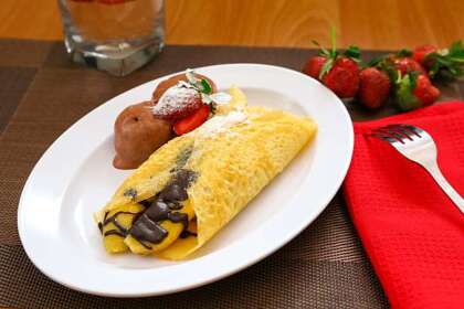 Pisang Crepes Coklat Salju | Resep dari Dapur KOBE